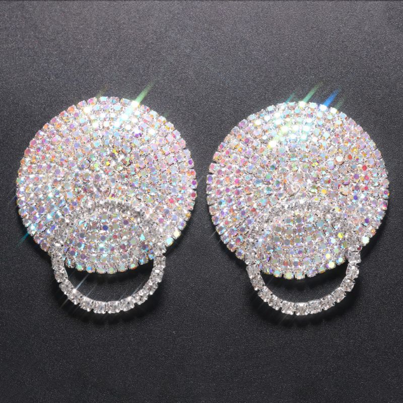 Nippelpads mit Strasssteinen | Runde Form | Glitzernde Nippelcovers ...