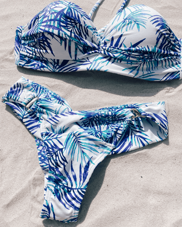 Princess Bikini Bademode - Weiss Blau Bikini Damen – JS Shop