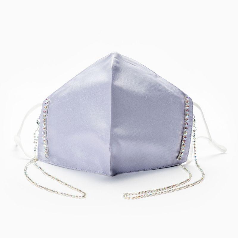 Designer Textilmaske Capri | Seidenmaske mit Kette